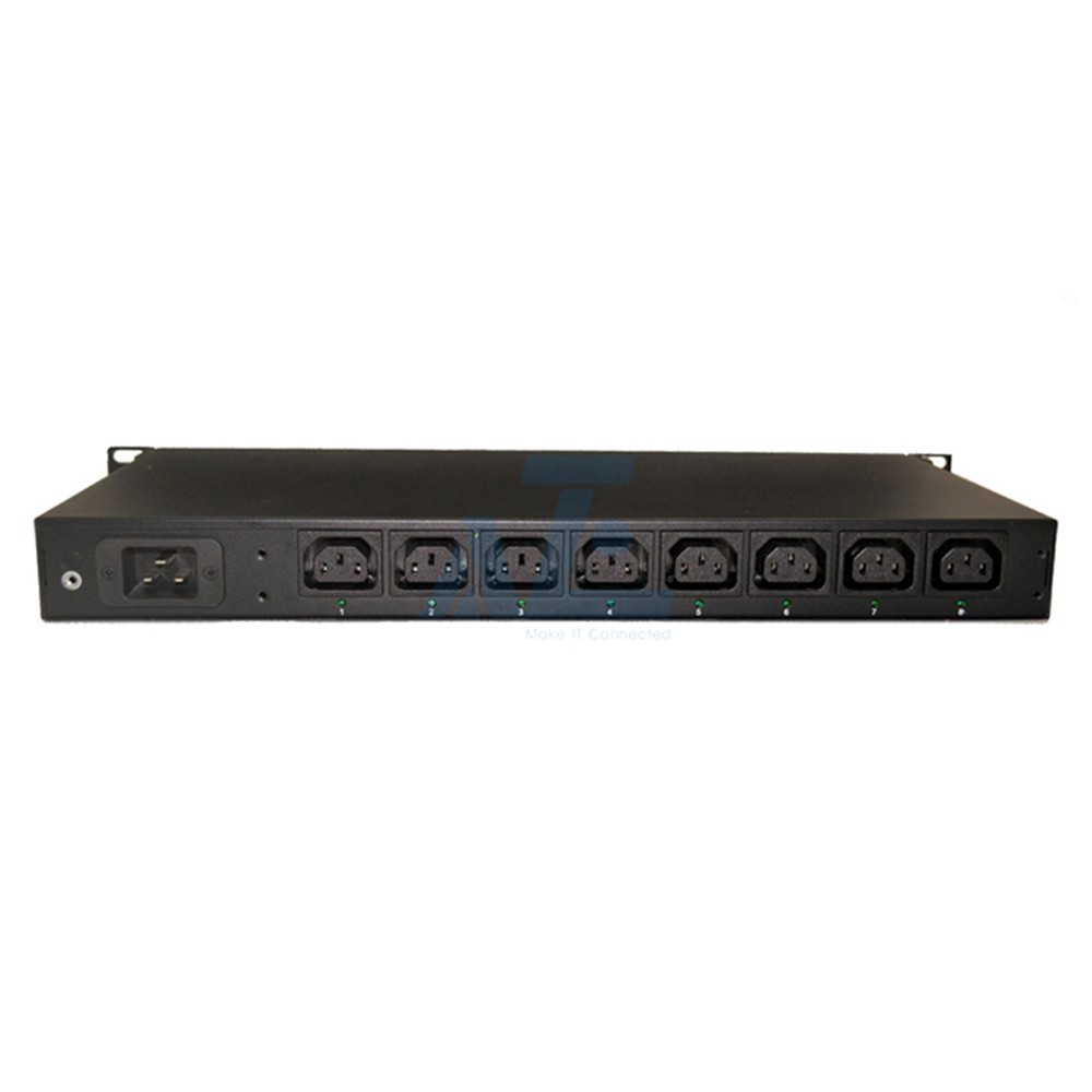 Metered by outlet with switching rack PDU,Three Phase,400V/32A, (8) C13 outlets | AZE